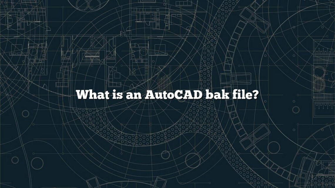 What Is An Autocad Bak File